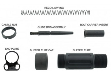 3.5" SHORT BUFFER TUBE SYSTEM DUAL LOOP END PLATE