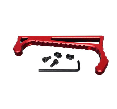Lightweight Aluminum Hand Stop for M-LOK Slots Red