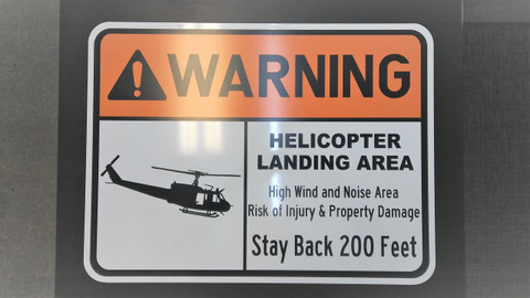 HELICOPTOR LANDING SIGN - Sierra Safety