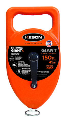Keson Chalk Line Reel - 150 ft