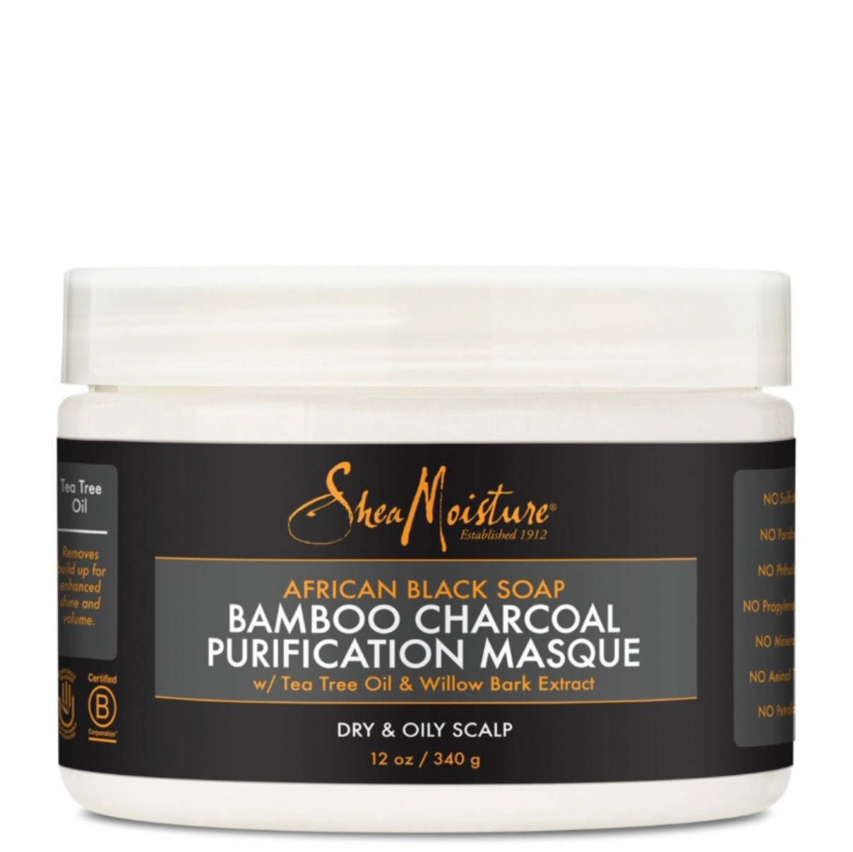 Shea Moisture African Black Soap Bamboo Charcoal Purification Masque