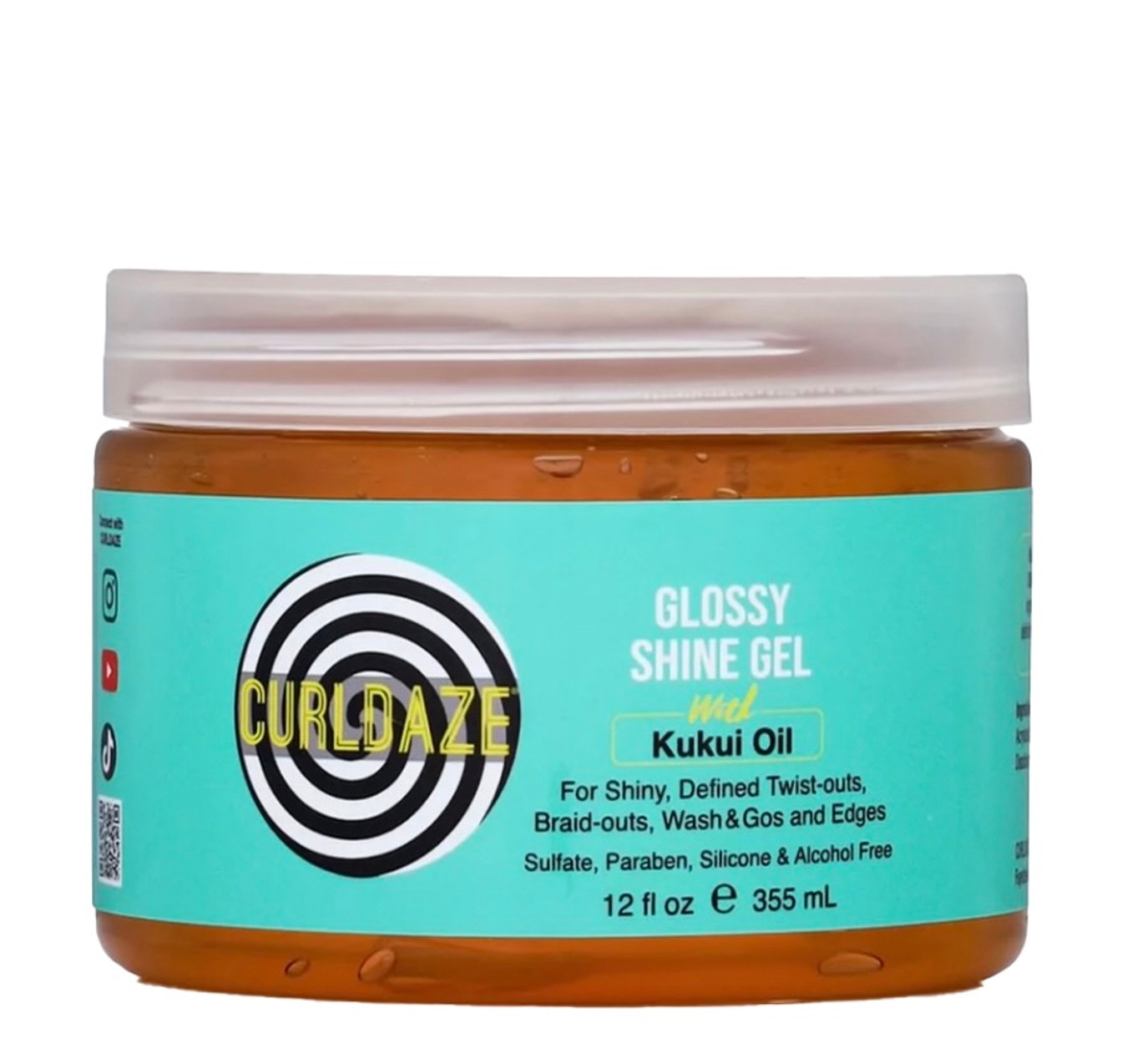 Curldaze Glossy Shine Gel 12 Oz