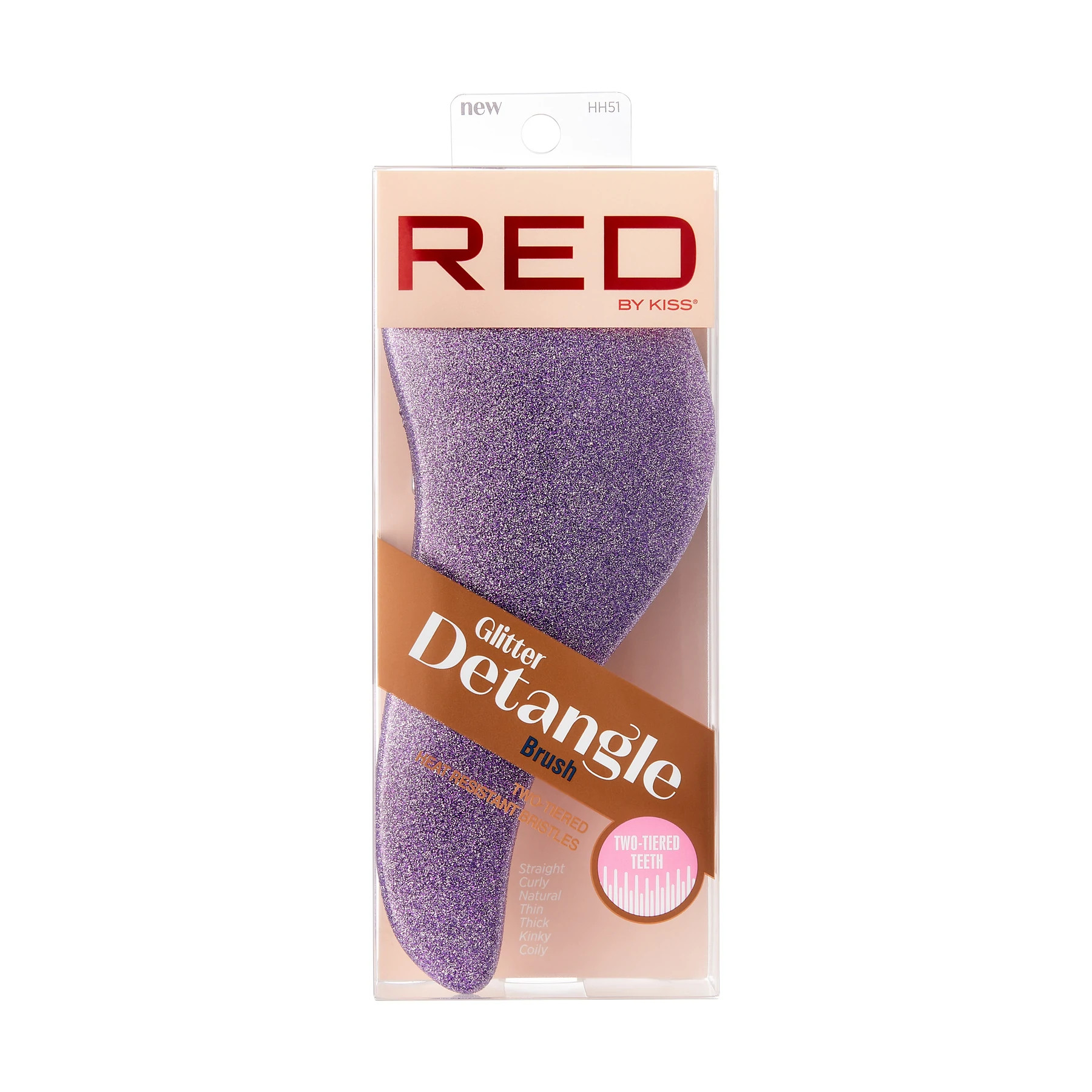 Red by Kiss Detangle Glitter Brush