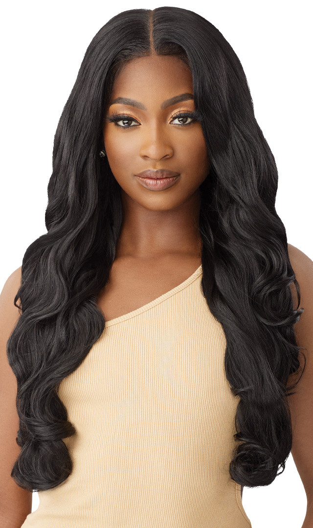 OUTRE Synthetic Batik 3 pcs (18" 20" 22") + 4×4 HD Lace Closure - BODY WAVE
