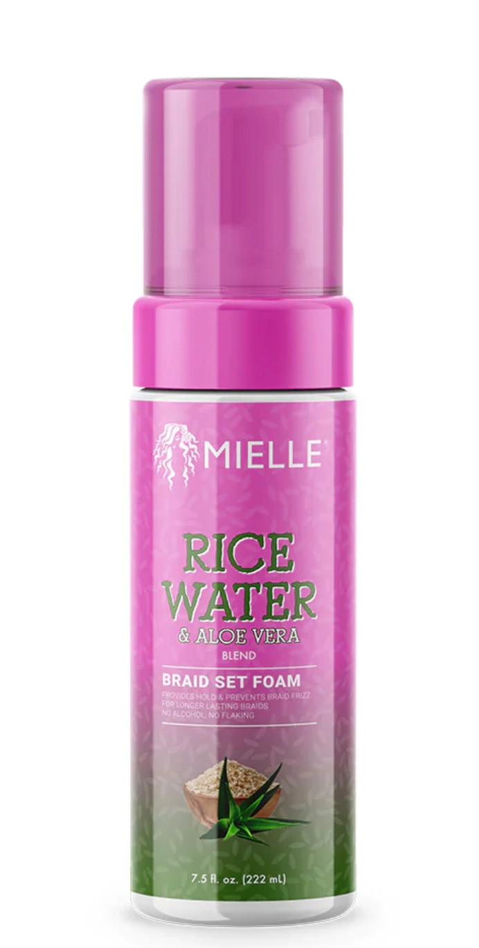 MIELLE Rice Water & Aloe Vera Braid Set Foam