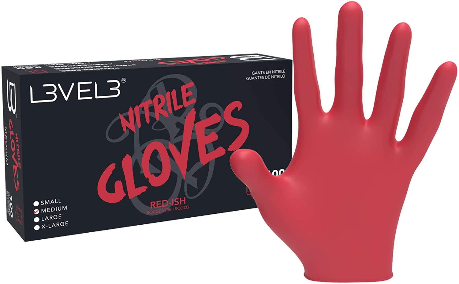 LEVEL 3 Professional Nitrile Gloves (100 Pack)