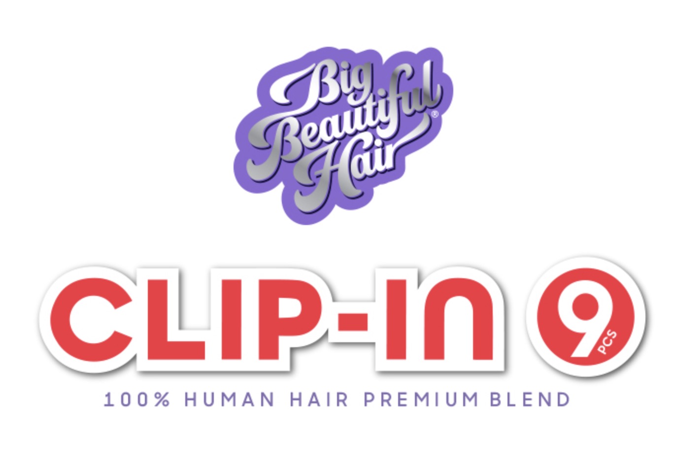 Outre Human Hair Premium Blend Big Beautiful Clip In 9pcs Springy