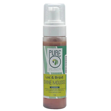 Pure O Natural Loc & Braid Shine Mousse All Natural (7oz)