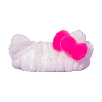 THE CREME SHOP Hello Kitty Plush Headband w/Signature Bow - Perfect Pink