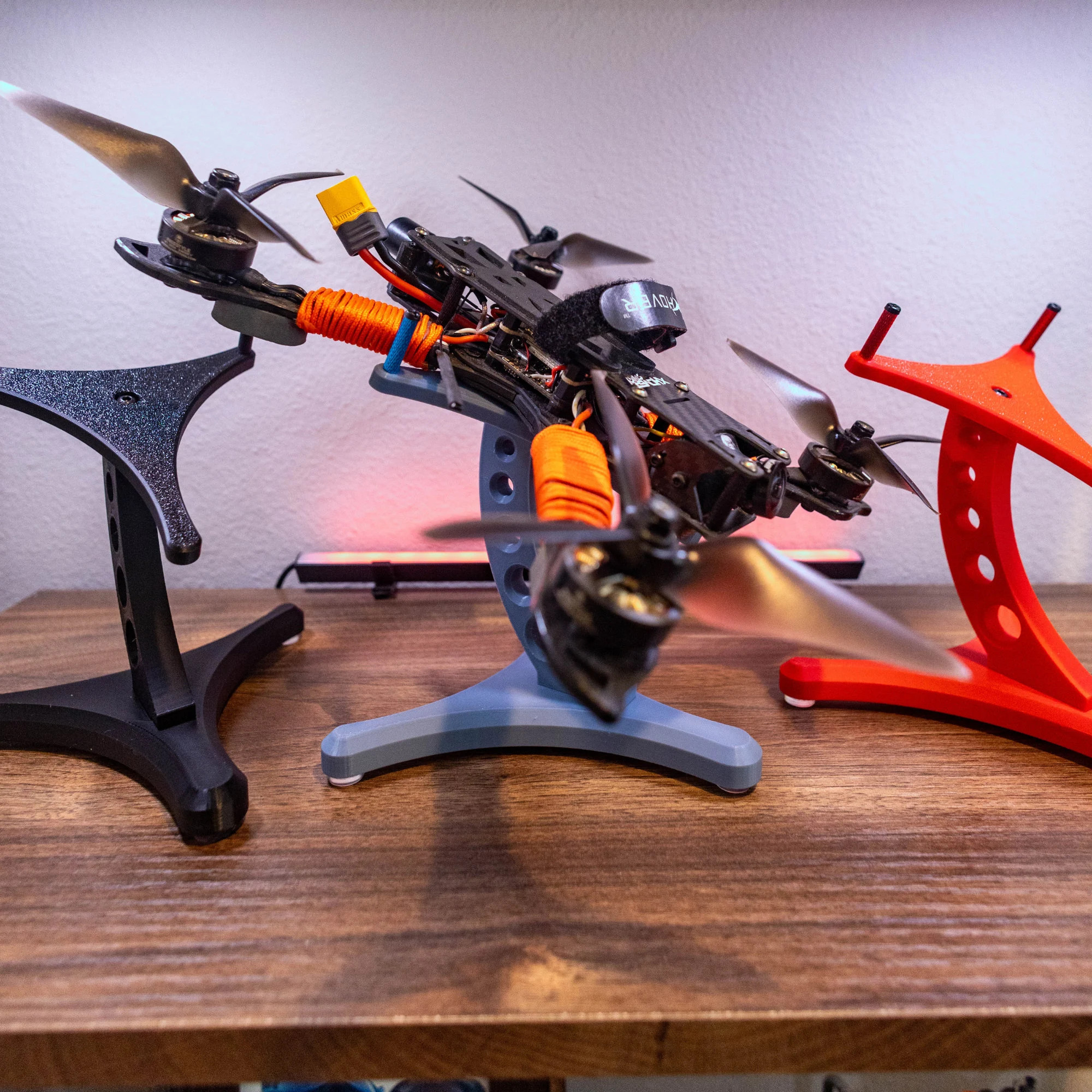 Custom FPV Drone Display Stand - Sleek, Futuristic Showcase