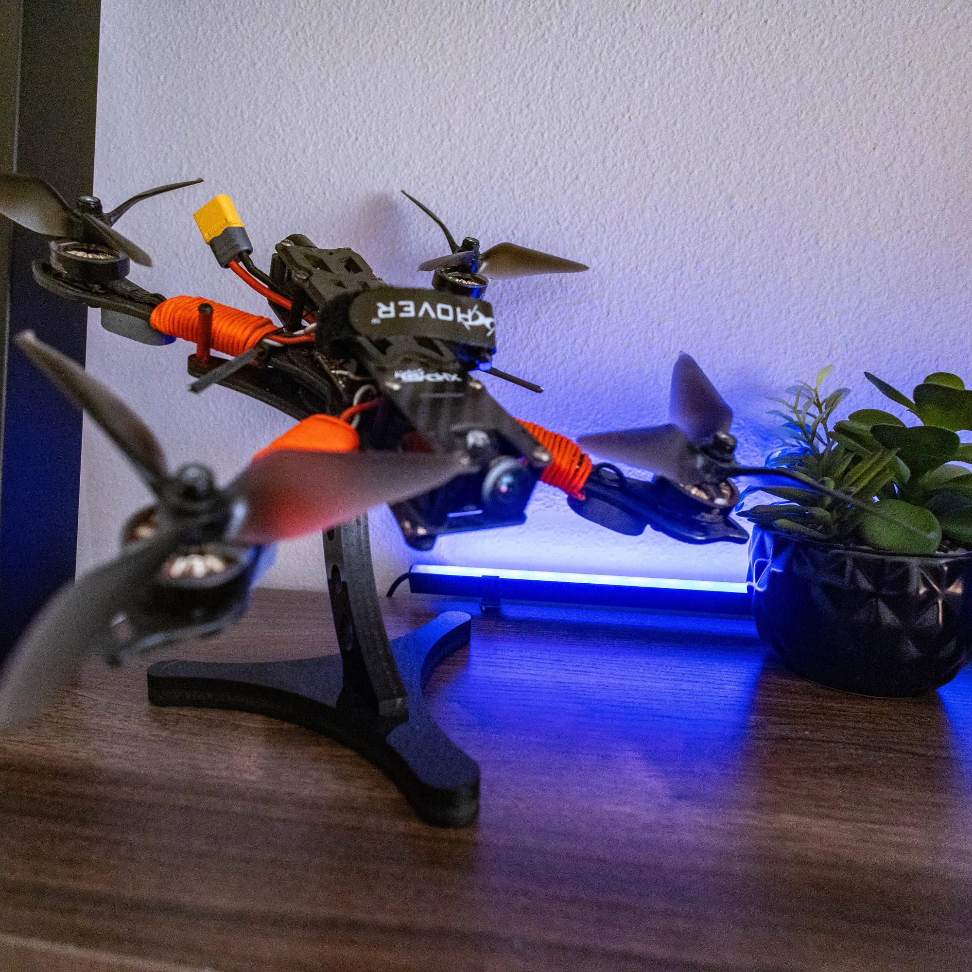 Custom FPV Drone Display Stand - Sleek, Futuristic Showcase