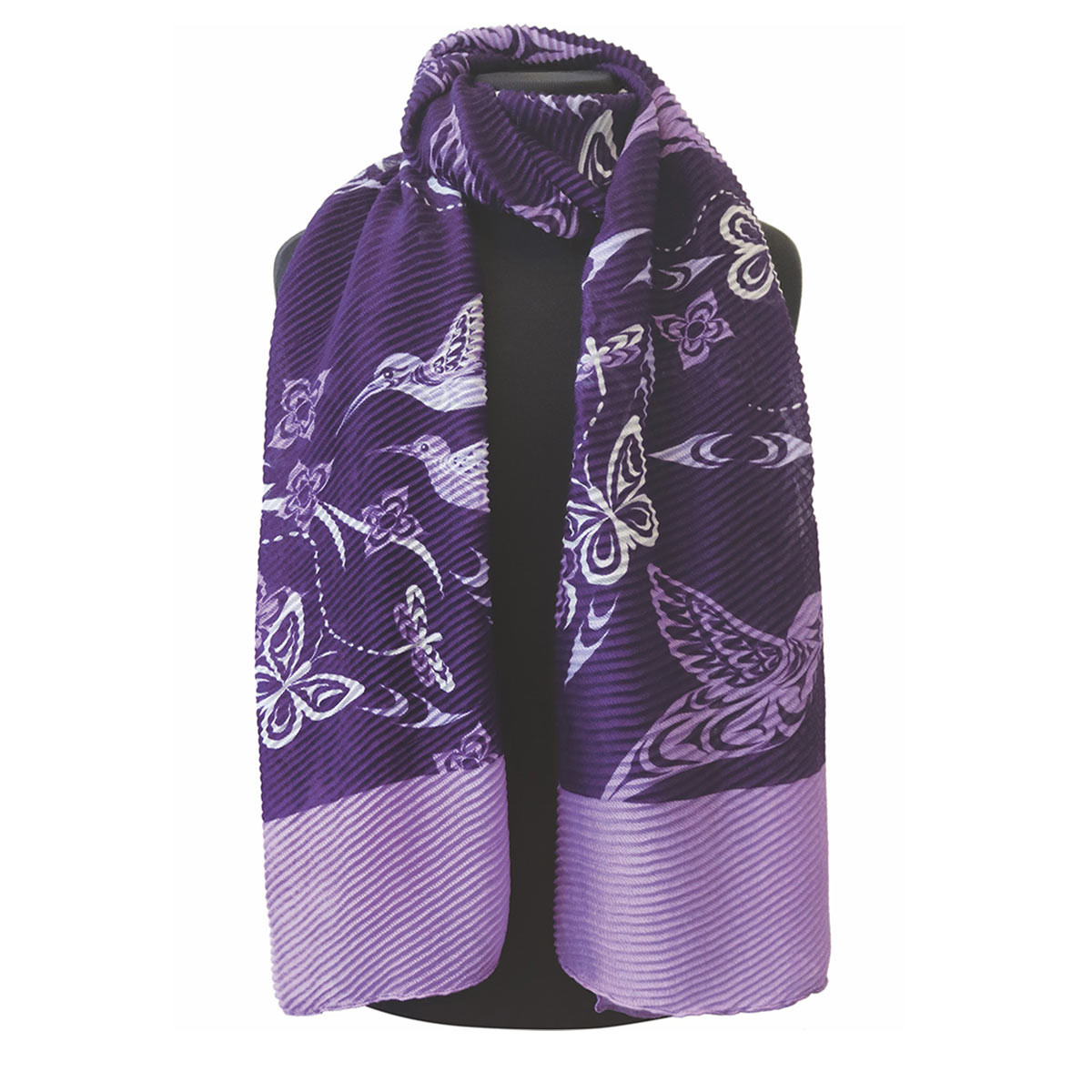 Eco Scarf - Hummingbird, Simone Diamond, Coast Salish | Native Northwest