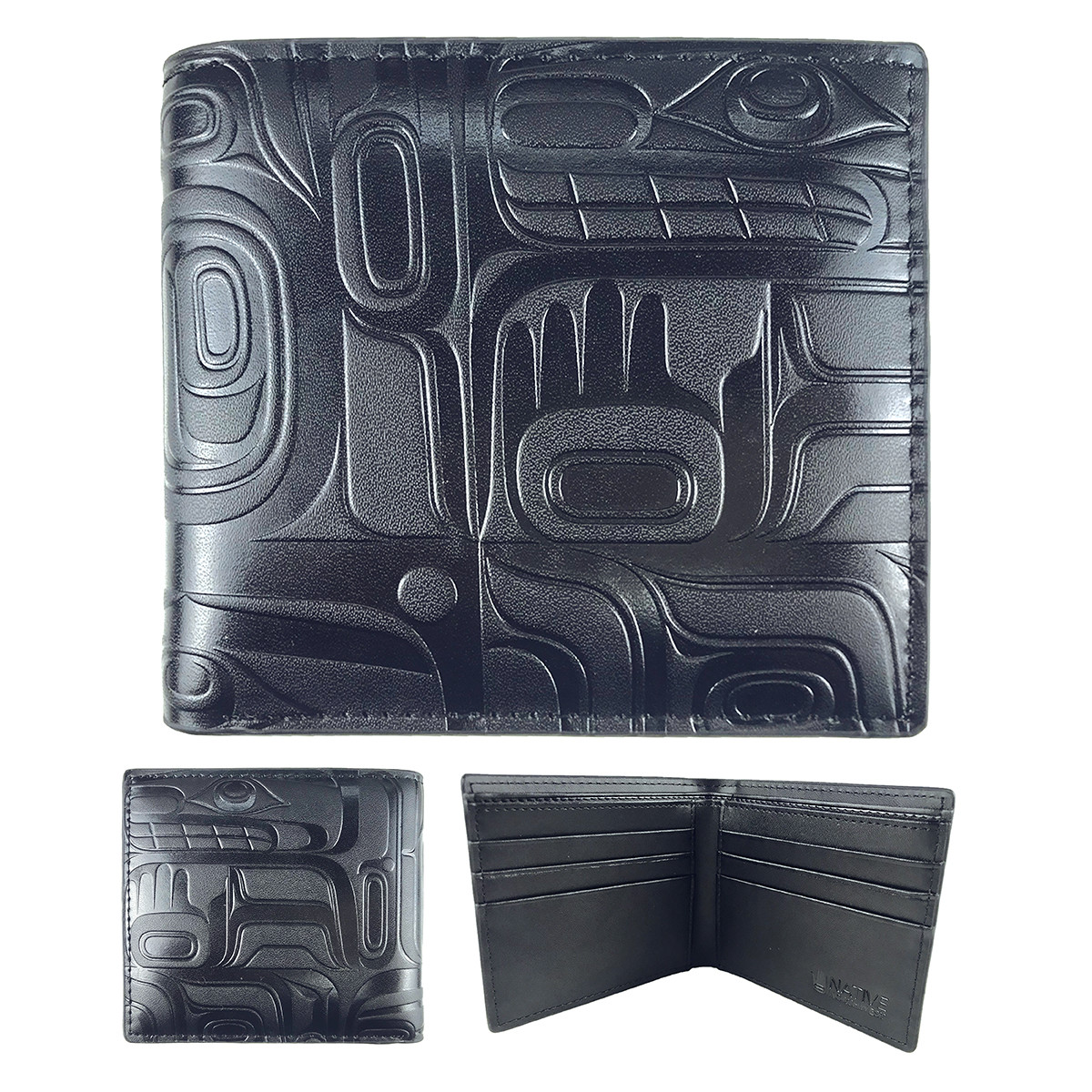 Leather Embossed Wallet - Tradition, Ryan Cranmer, Namgis | Native ...