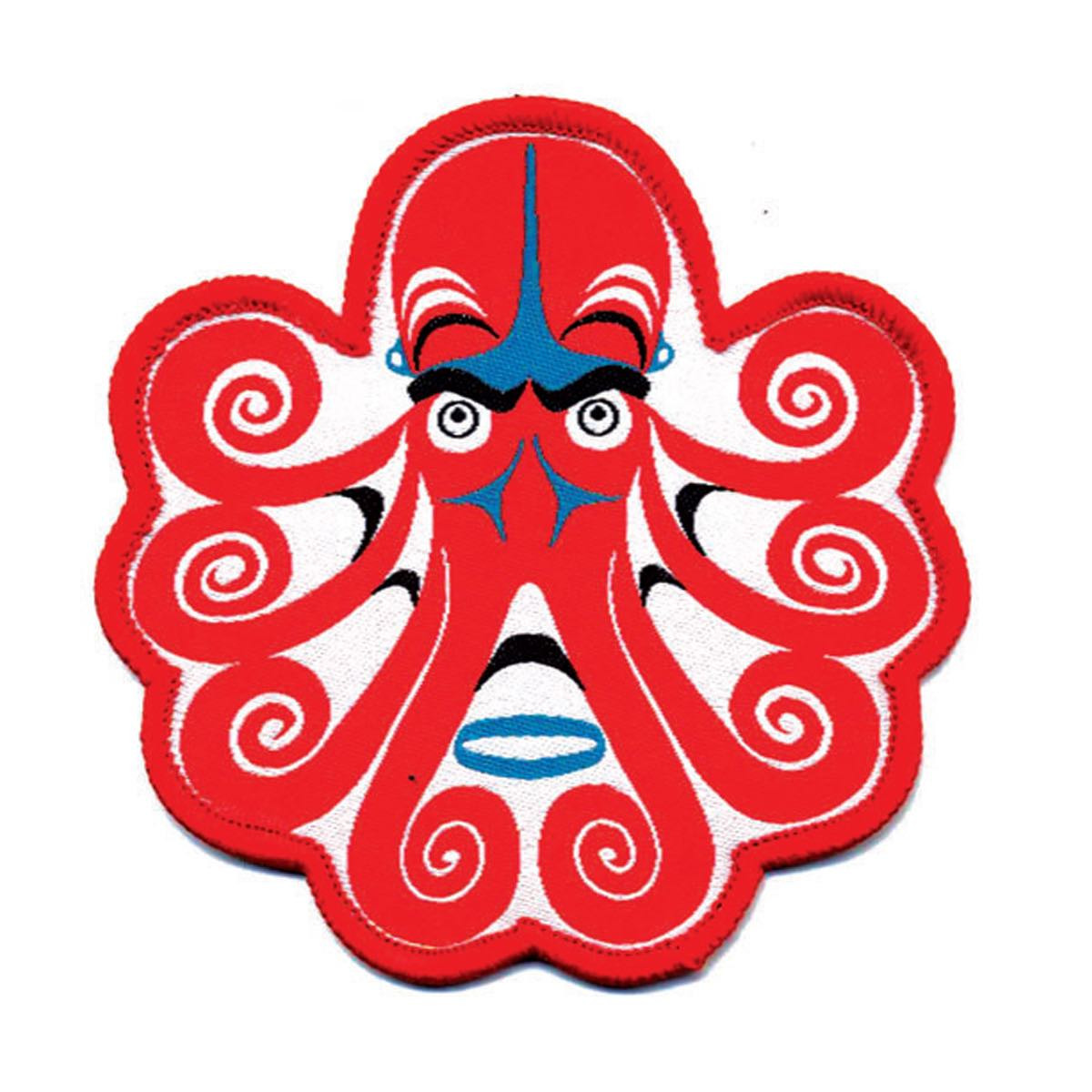 Small Embroidered Patch - Octopus, Allan Weir, Haida | Native Northwest