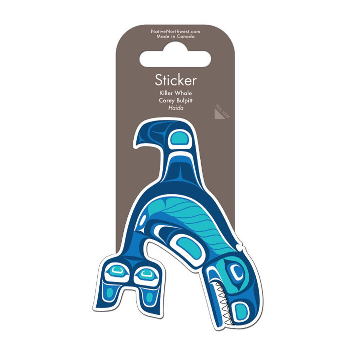 Sticker - Killer Whale, Corey Bulpitt, Haida | Native Northwest