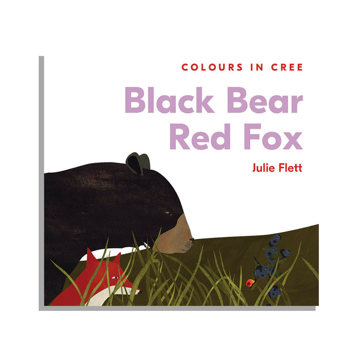 Board Book - Black Bear Red Fox: Colours in Cree, Julie Flett, Cree ...