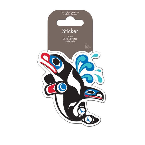 Sticker - Orca, Chris Kewistep, Bella Bella | Native Northwest