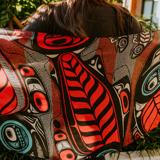 Eco Scarf - Sustaining Our Future, Kwiaahwah Jones, Haida | Native ...