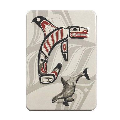 Embossed Metal Magnet - Killer Whale, Charles Silverfox, Tlingit ...
