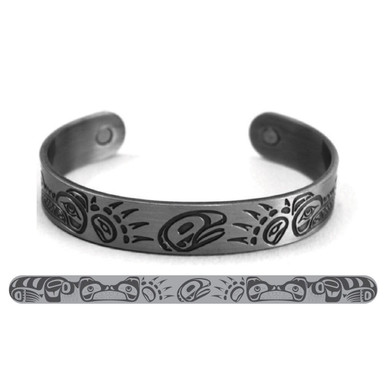Silver Brushed Copper Bracelet - Bears, Paul Windsor, Haisla, Heiltsuk ...