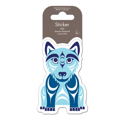 Sticker - Wolf, Simone Diamond, Coast Salish | Native Northwest