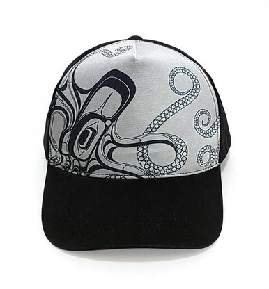 Adjustable Cap - Octopus (Nuu), Ernest Swanson, Haida | Native Northwest