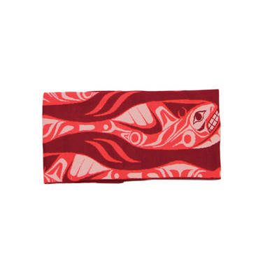 Headband - Whale Paddle - pink, Paul Windsor, Haisla, Heiltsuk | Native ...