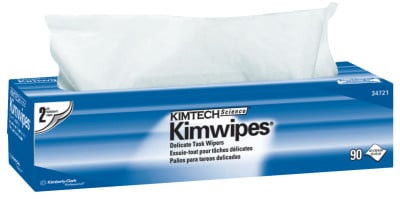 Kimtech Science KIMWIPES Delicate Task Wipers, 2-Ply, 90/Box, 15 Boxes ...