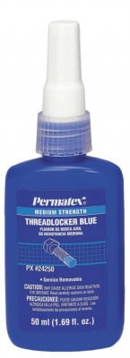 Medium Strength Blue Threadlockers, 50 mL, 3/4 in Thread, Blue - PCG Safety
