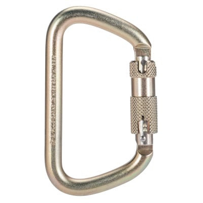 Steel Carabiners, 1.2 in, Anchorage; Gold - PCG Safety