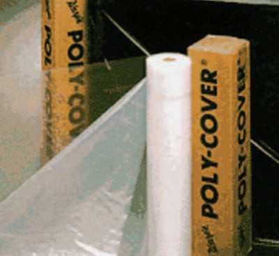 Poly-Cover Plastic Sheets, 6 Mil, 20 x 100, Black - PCG Safety