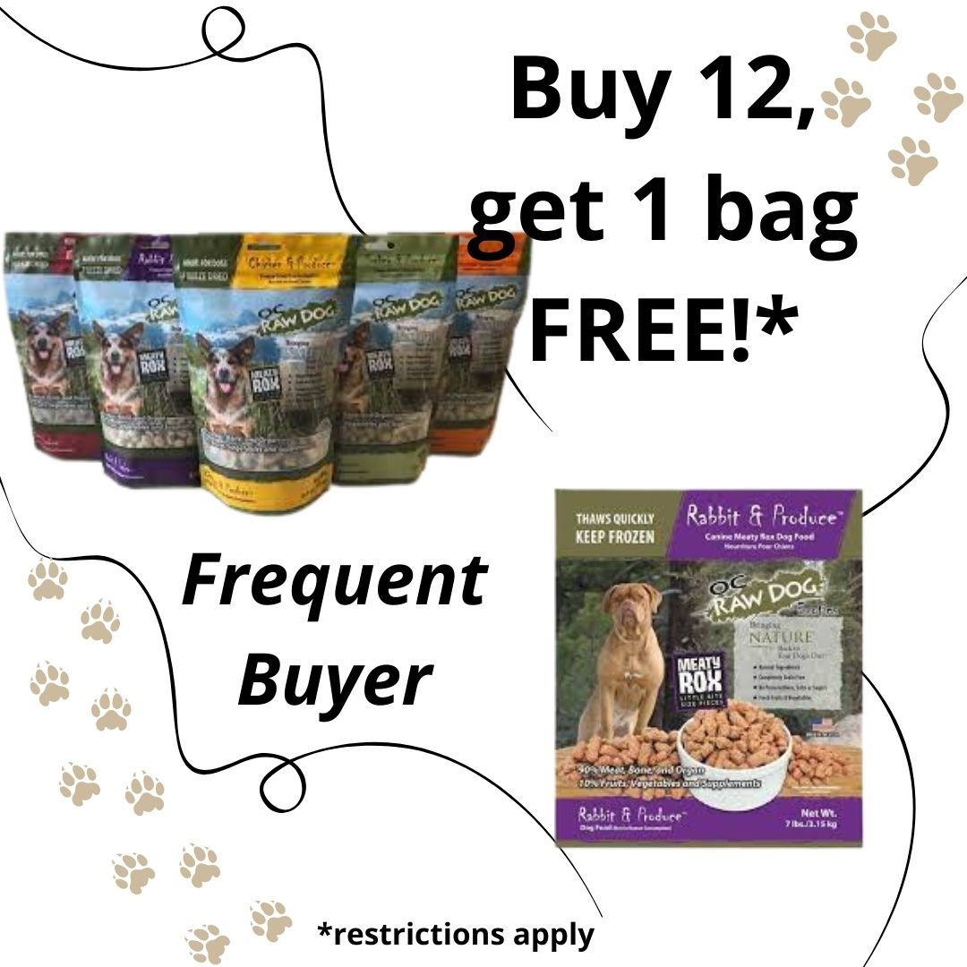 OC Raw Frozen Beef & Produce 6.5 lb Patties | Curbside Pickup Dog Food ...