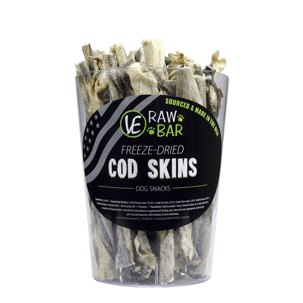 Freeze Dried Cod Skins 3-pack - Hip Hound
