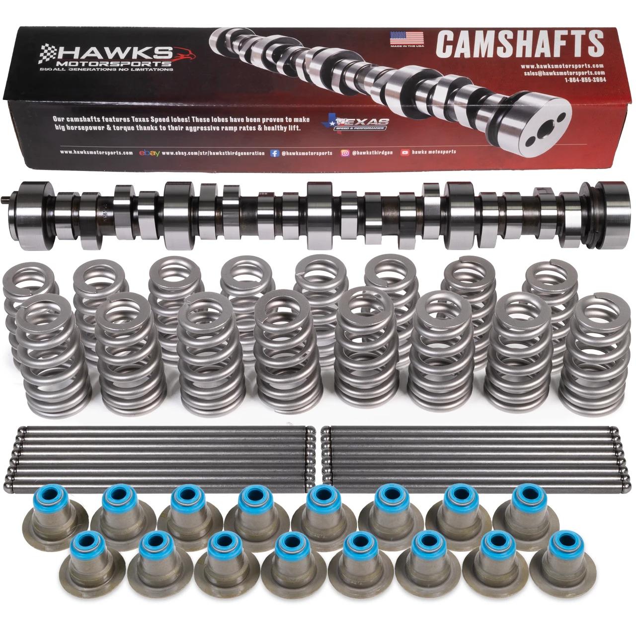 Hawks Donald Thump LS Truck Cam Kit Valve Springs Pushrods Seals 4.8L 5 ...
