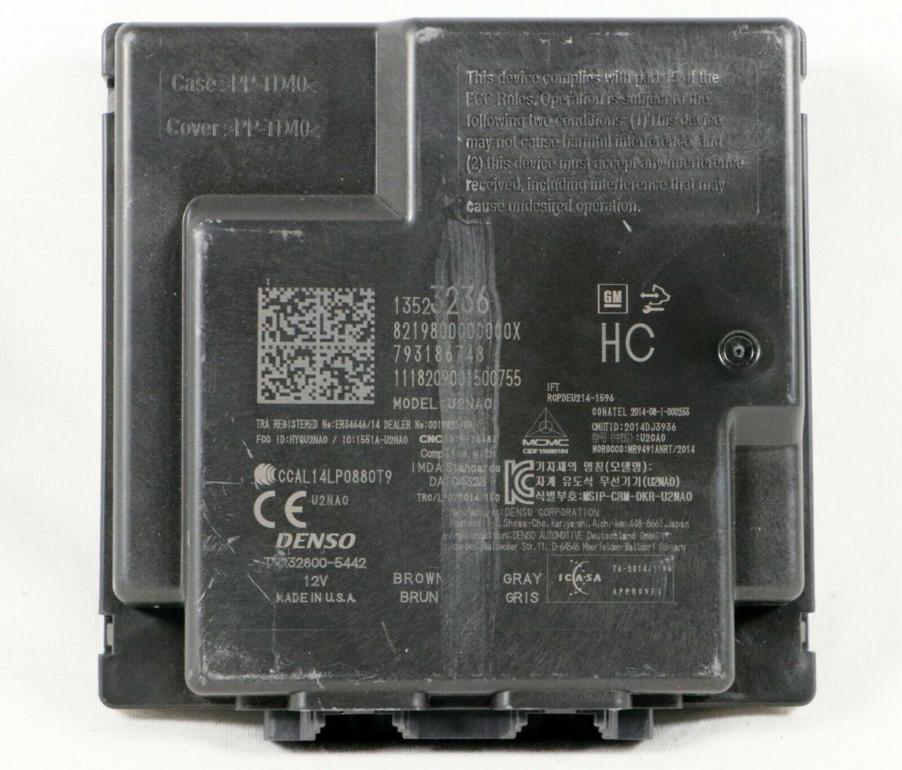 2018 Camaro SS Keyless Entry Control Module, GM OEM USED - Hawks Third ...