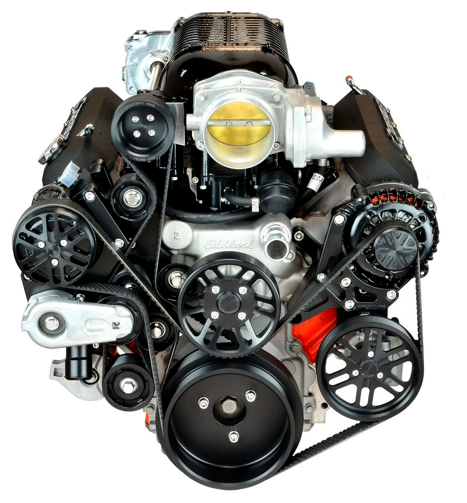 Chevy LS SC Max 10 Rib Kit for Supercharger, Alternator, A/C and Power ...