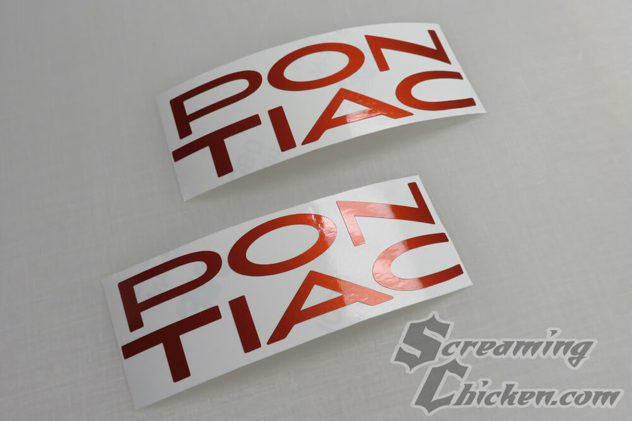 1985-90 Trans Am "Pontiac" Rear Bumper Lettering Inlay - Hawks Third ...
