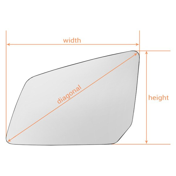 1982-1992 Camaro/Firebird POWER Side View Mirror Glass LH Driver Side ...