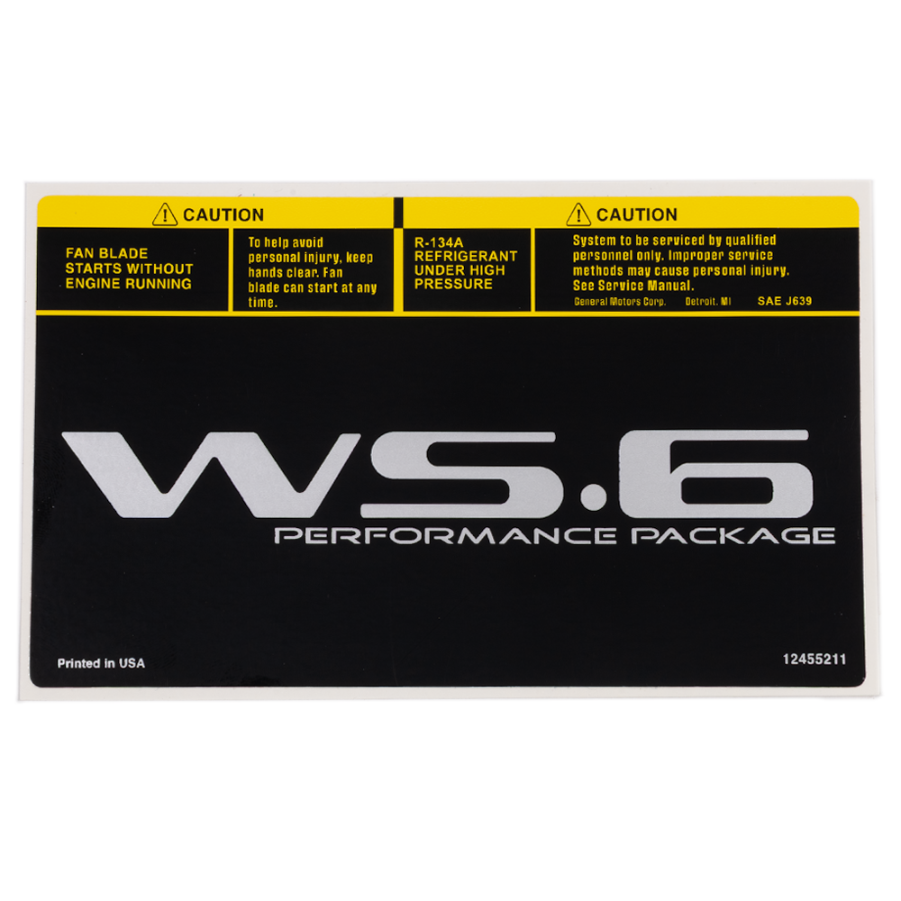 1998-2002 Firebird/Trans Am Air Lid Decal, Firebird/Trans Am/WS6, Hawks ...