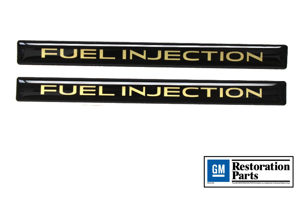 85-92 Camaro/Firebird Exterior Door Handle "Fuel Injection" Emblems ...