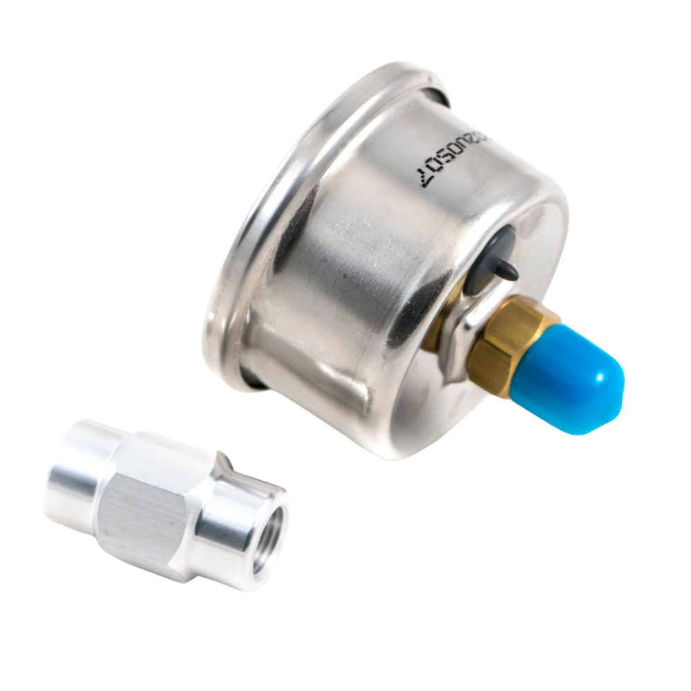 LS Fuel Pressure Gauge, Direct Rail Mount, Billet Aluminum, Hawks ...