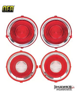 1971-1973 Chevrolet Camaro Standard Tail Light and Back-Up Lens Set 4 ...