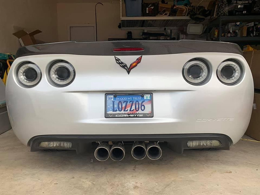 C6 CORVETTE 100% Weaved Carbon Fiber Rear Spoiler - Hawks Third Generation
