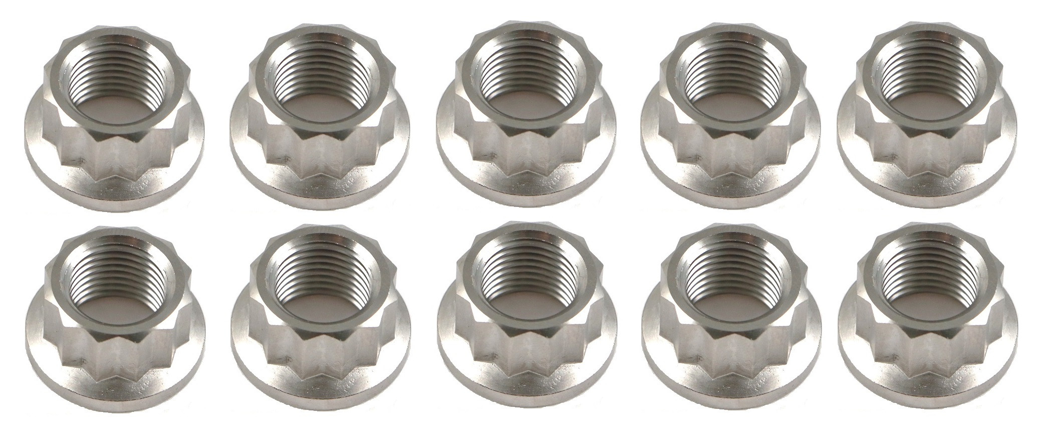 Lightweight Titanium Shank Style Wheel Lug Nut Kit, Set of 10 1/2-20 ...