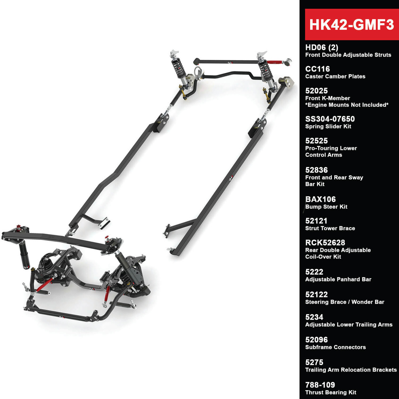 1982-1992 Camaro/Firebird Full Vehicle Handling Kit, Level 2, QA1 ...