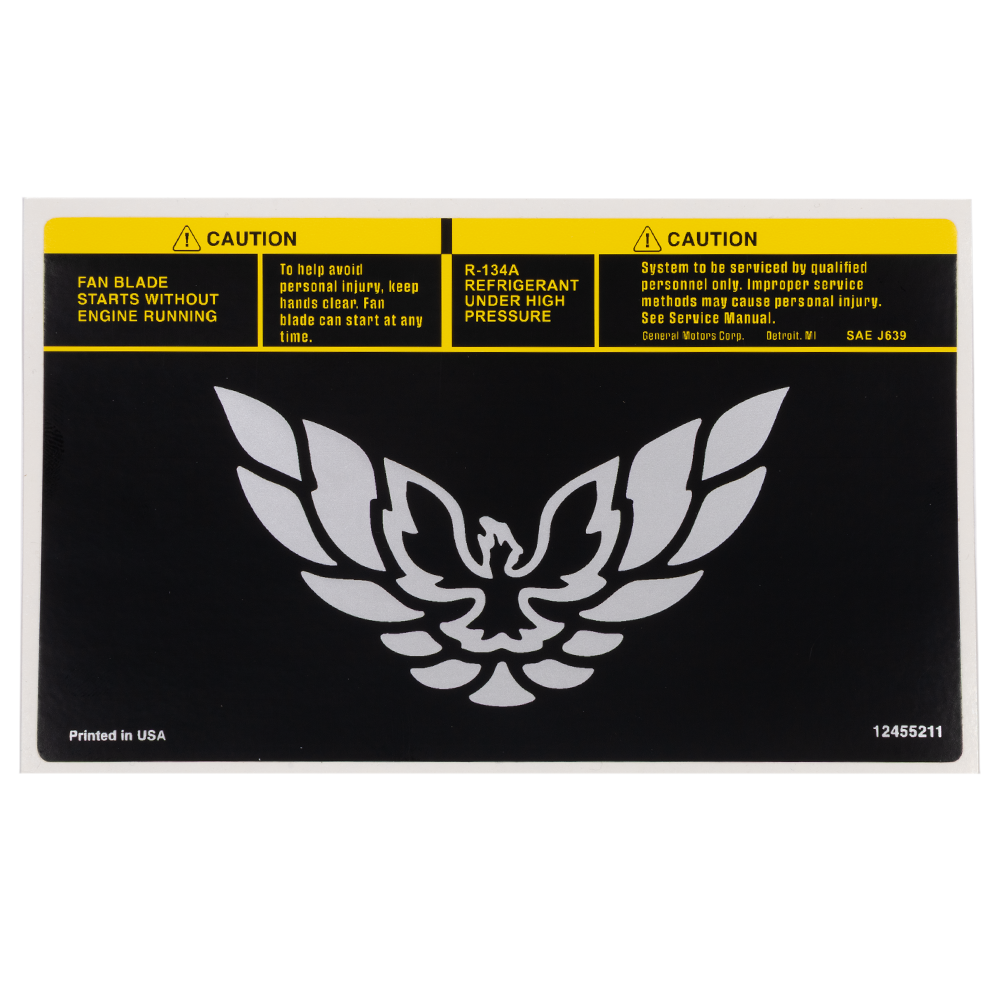 1998-2002 Firebird/Trans Am Air Lid Decal, Firebird/Trans Am/WS6, Hawks ...