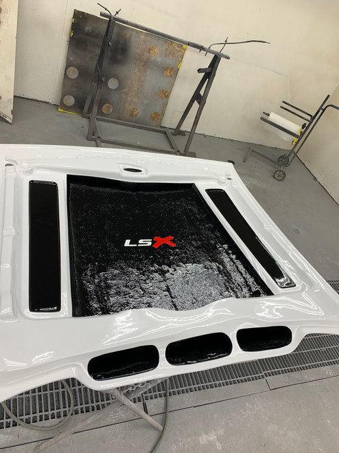 82-92 Camaro "Sunoco" Style Hood - Hawks Third Generation
