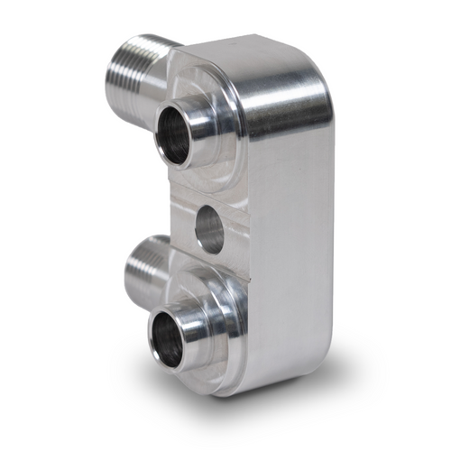 GM R4 A/C Compressor Adapter Fitting, 90 Degree, Billet Aluminum, Hawks ...