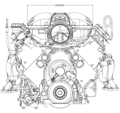 Performance Design XS Carbon Insert 103mm Intake Manifold LS3 L92 ...