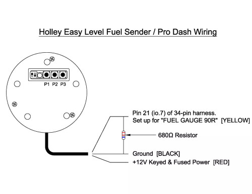 Holley Easy Level Fuel Sender Sending Unit Universal Floatless Laser LS ...
